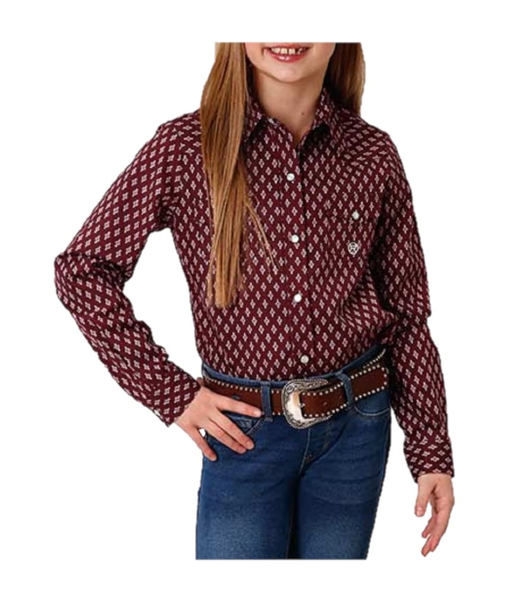 Roper Girls' Diamond Snap Shirt - Cowpokes Work and Western