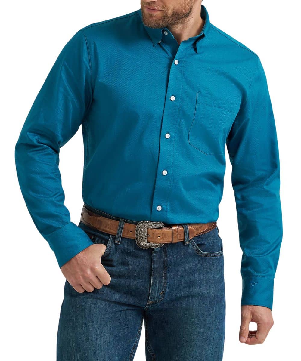 Wrangler Men's Cody Johnson Button Down Shirt - Cowpokes Work and Western