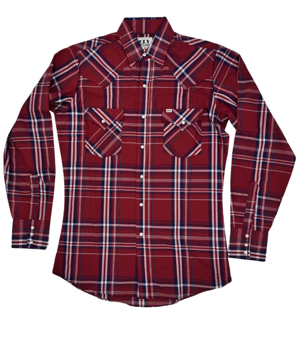 Ely Cattleman Men's Snap Shirt - Cowpokes Work and Western