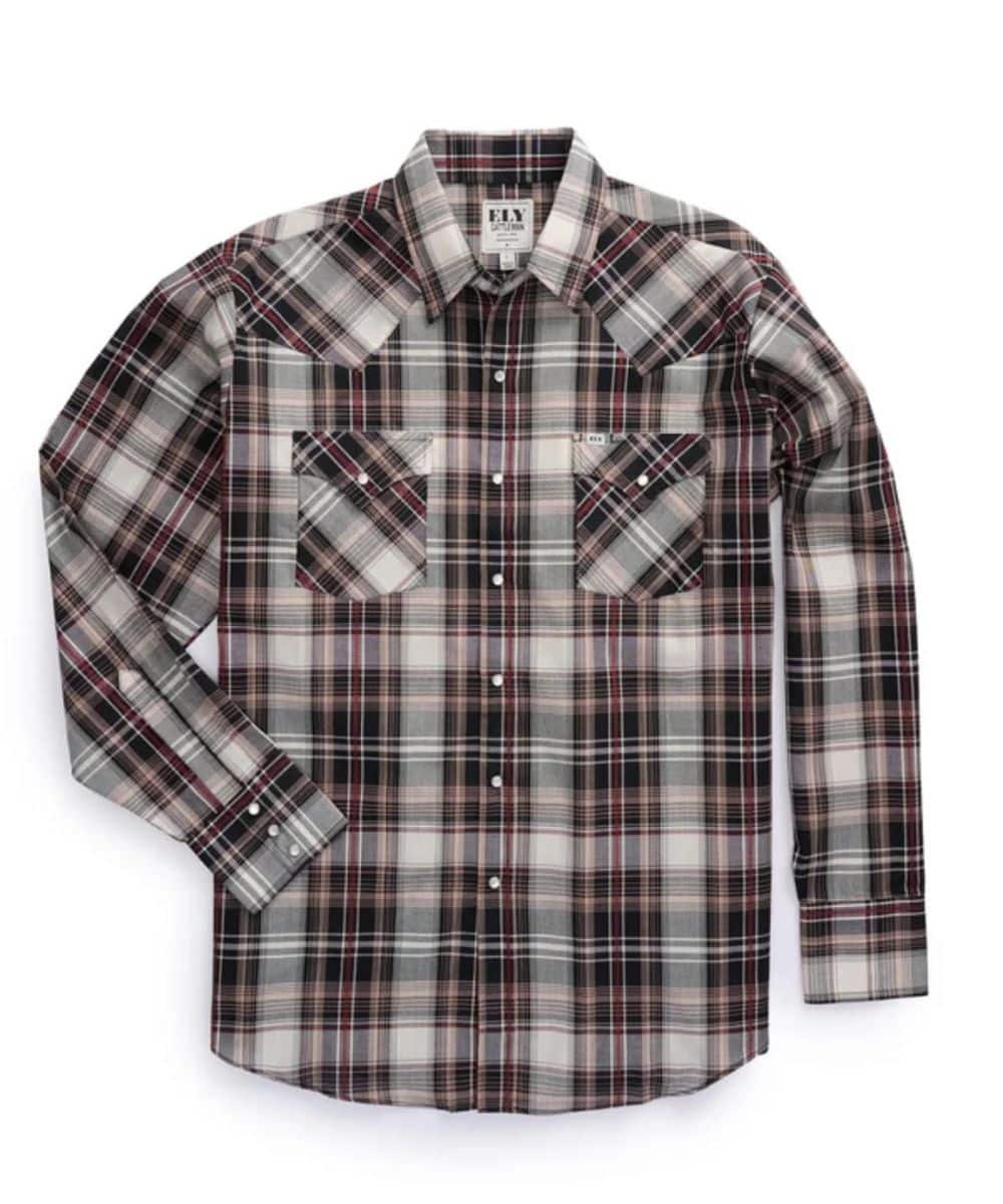 Ely Cattleman Men's Snap Shirt - Cowpokes Work and Western