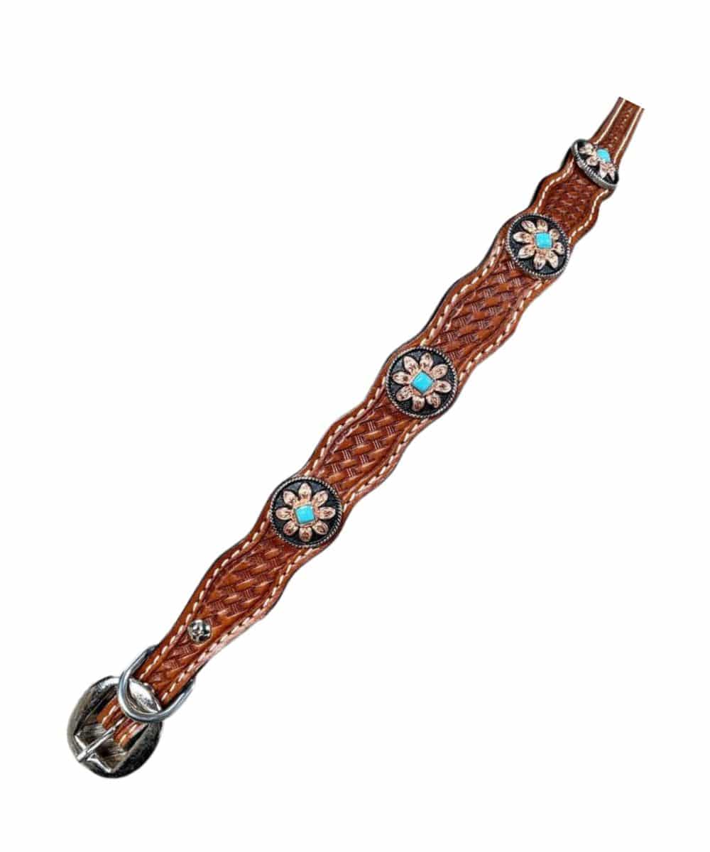 Rodeo Drive Basketweave 20" Dog Collar - Cowpokes Work and Western
