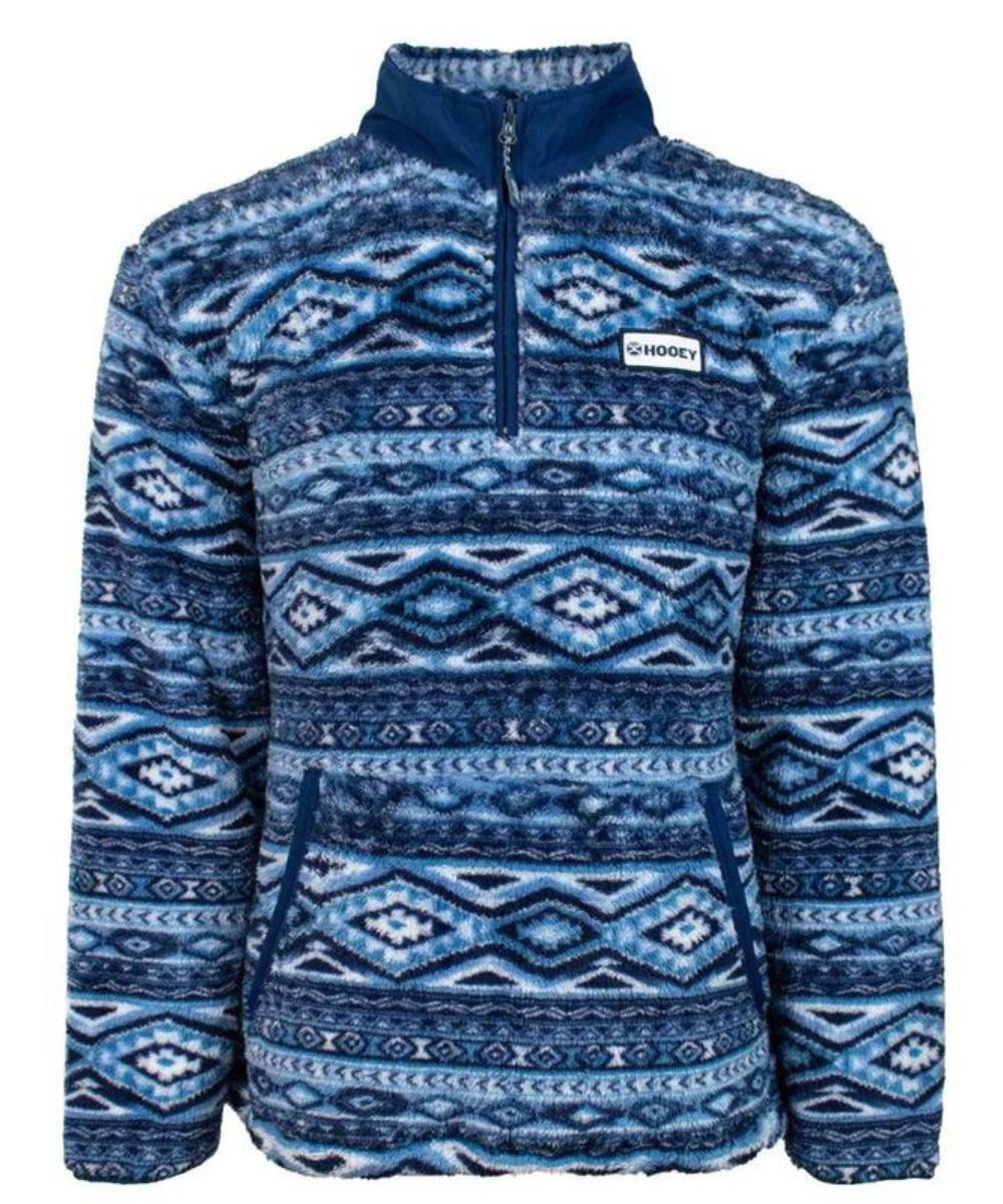 Hooey Men's Aztec Fleece Pullover - Cowpokes Work and Western
