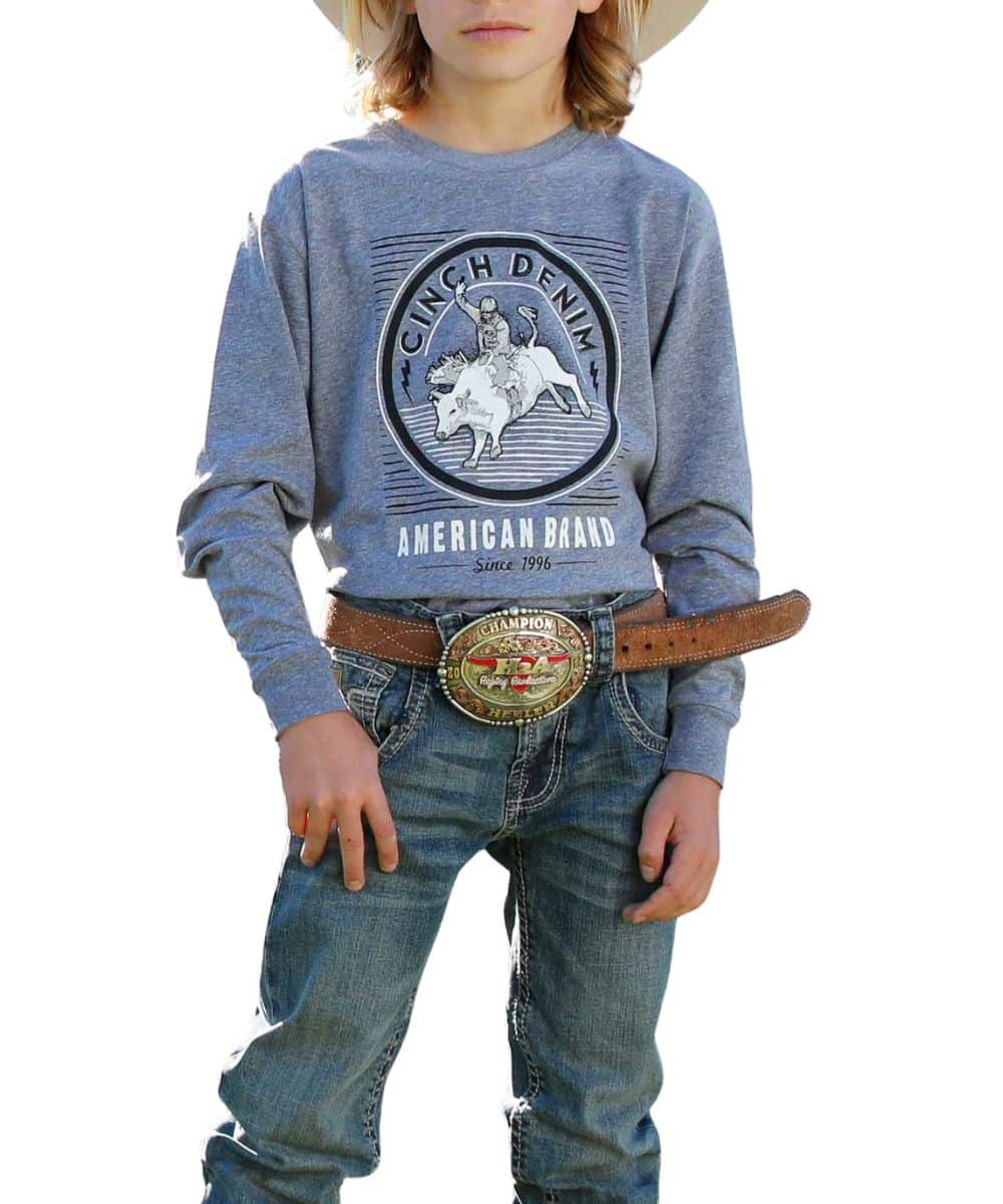 Cinch Boys' American Brand Tee - Cowpokes Work and Western