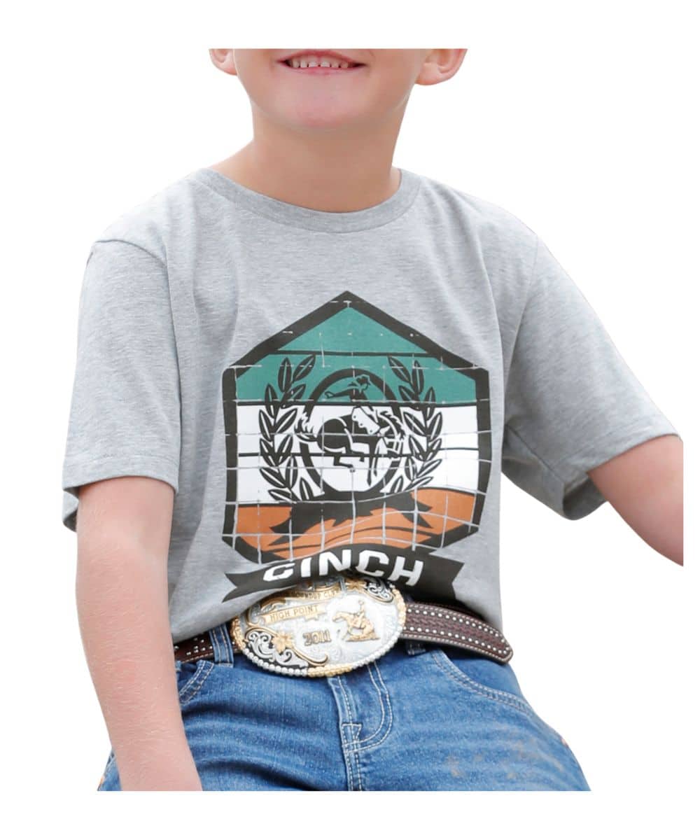 Cinch Boys' Logo Tee - Cowpokes Work and Western