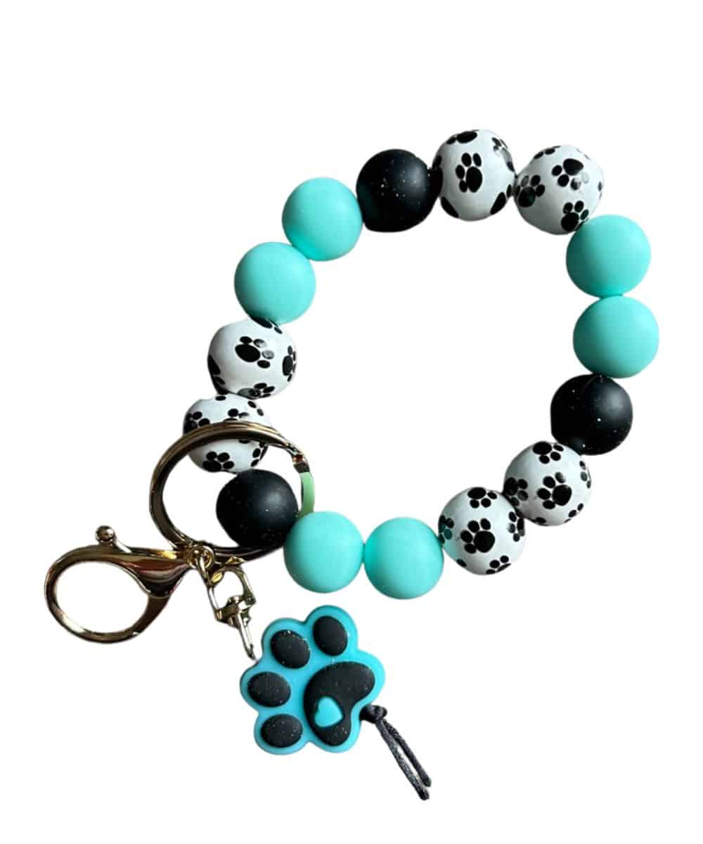 Jillian Ink Paw Print Keychain - Cowpokes Work and Western