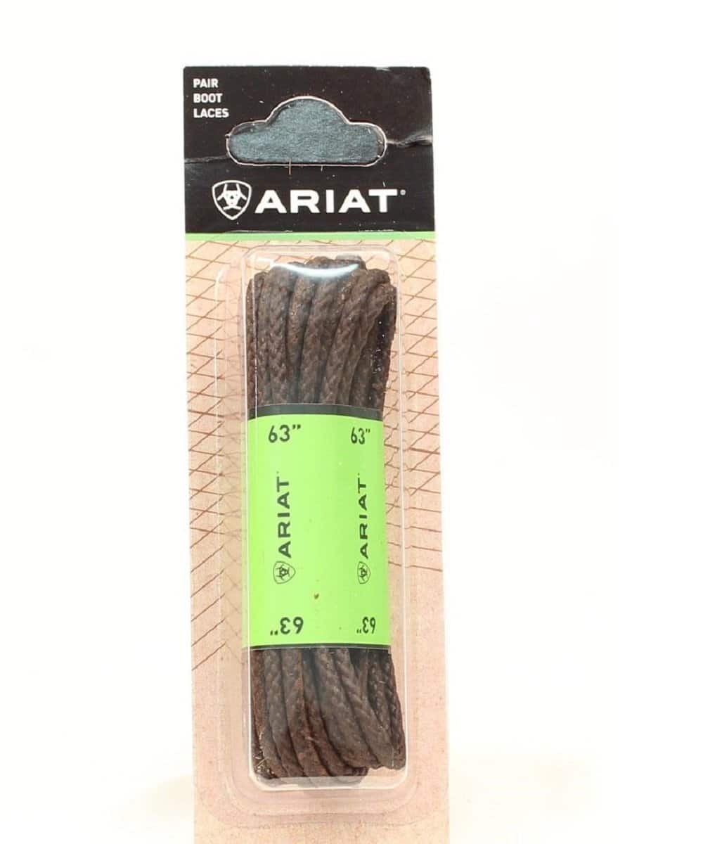 M&F Western Ariat 54" Brown Waxed Laces - Cowpokes Work and Western