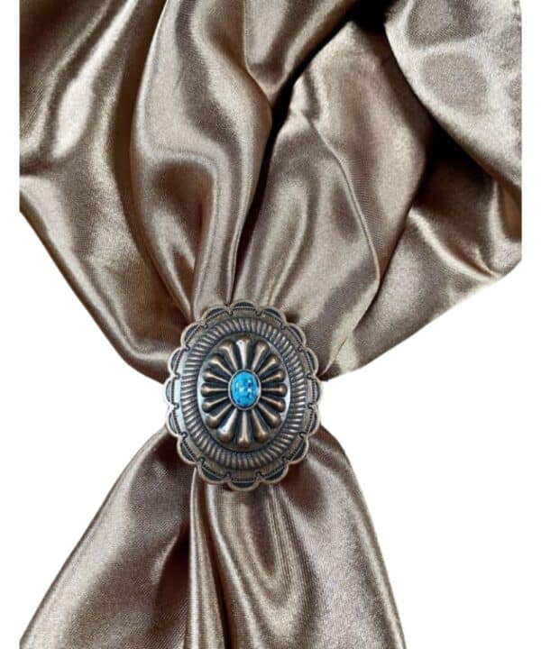 Rodeo Drive Copper Howlite Concho Wild Rag Slide - Cowpokes Work & Western