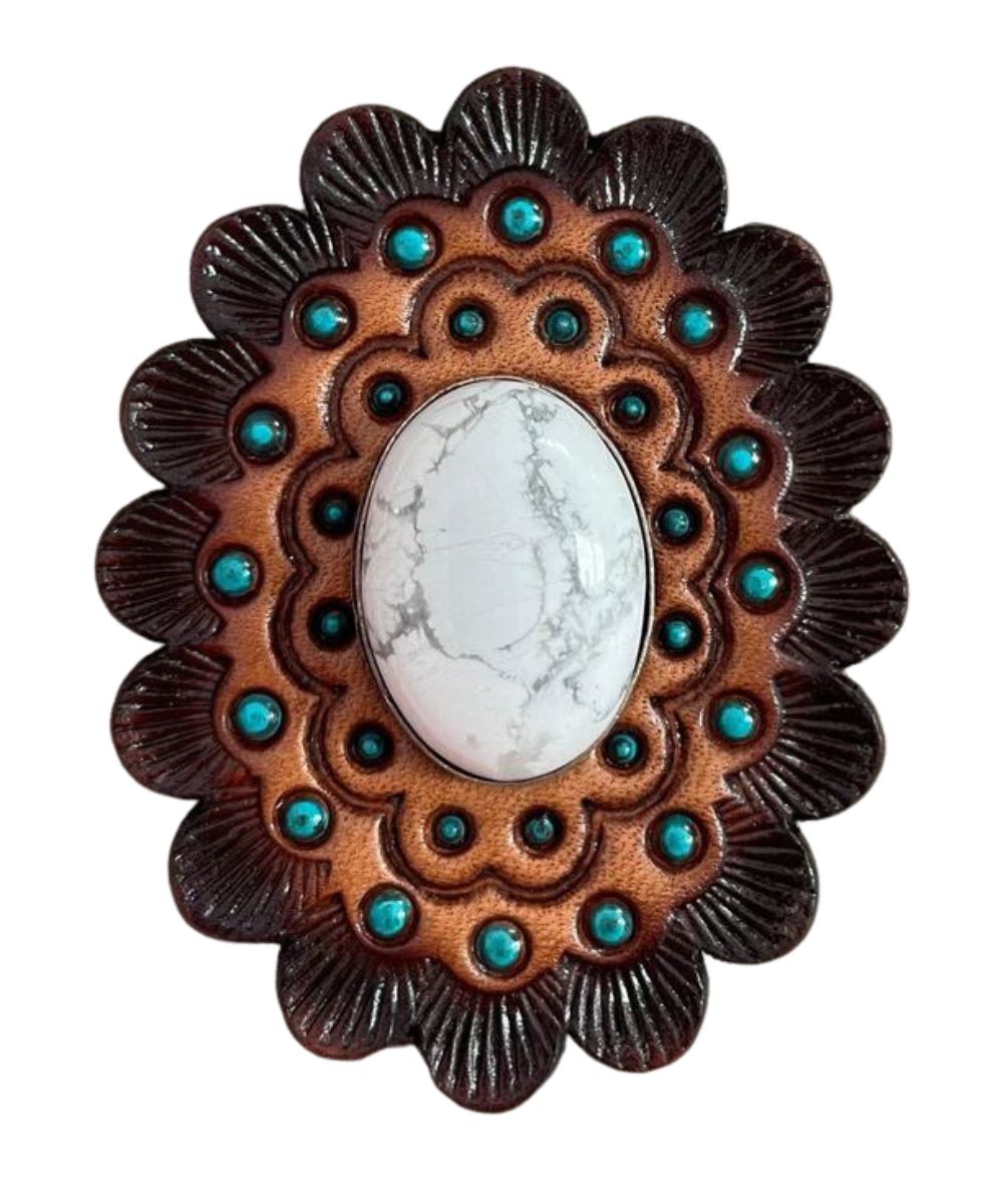 Rodeo Drive Leather Concho Slide - Cowpokes Work & Western