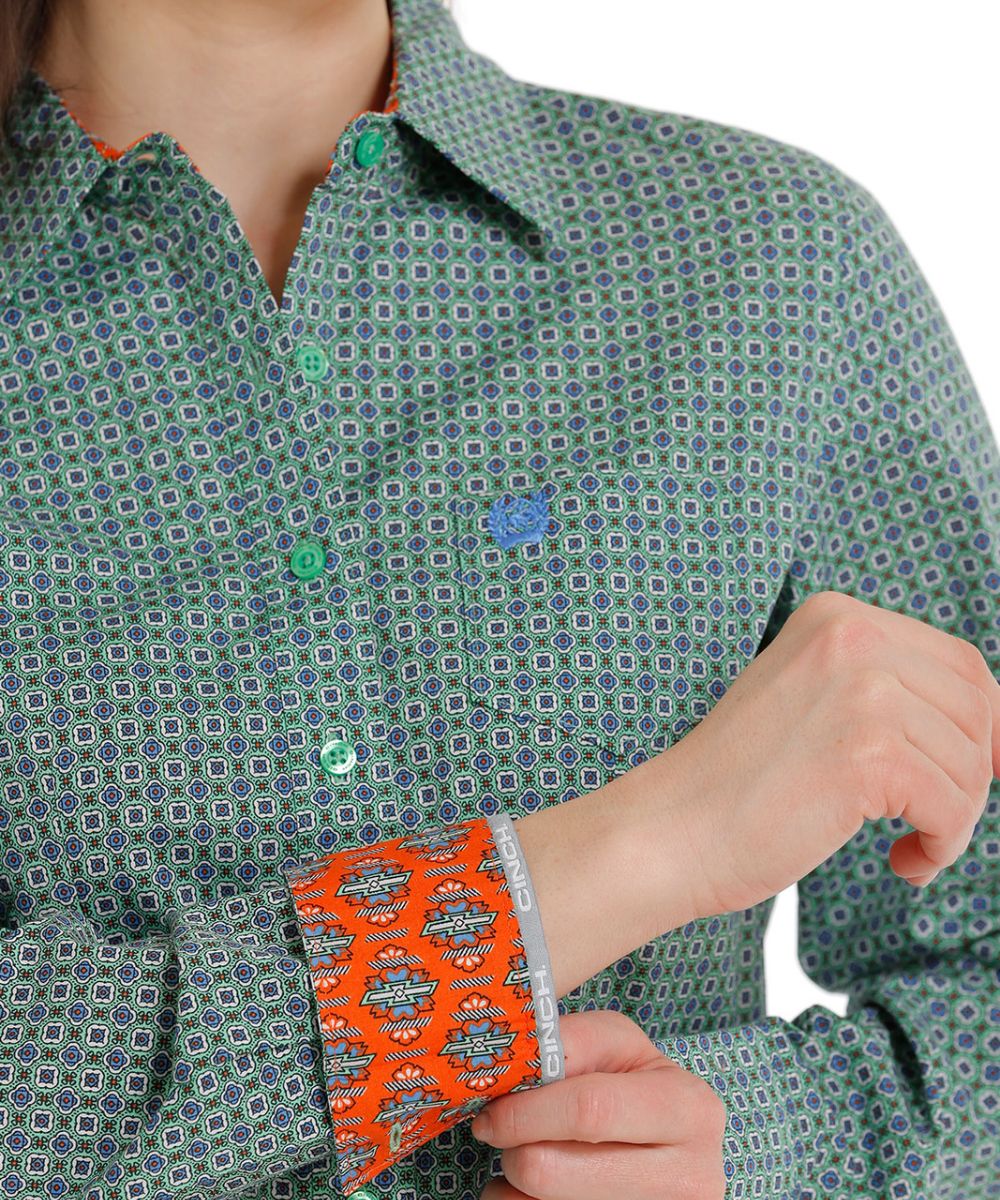 Cinch Women's Western Button Down Shirt - Cowpokes Work & Western