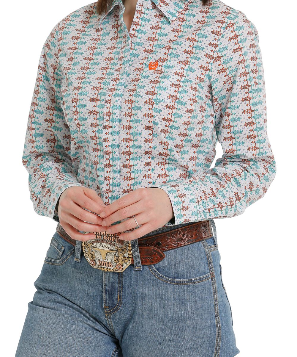 Cinch Women's Western Button Down Shirt - Cowpokes Work & Western