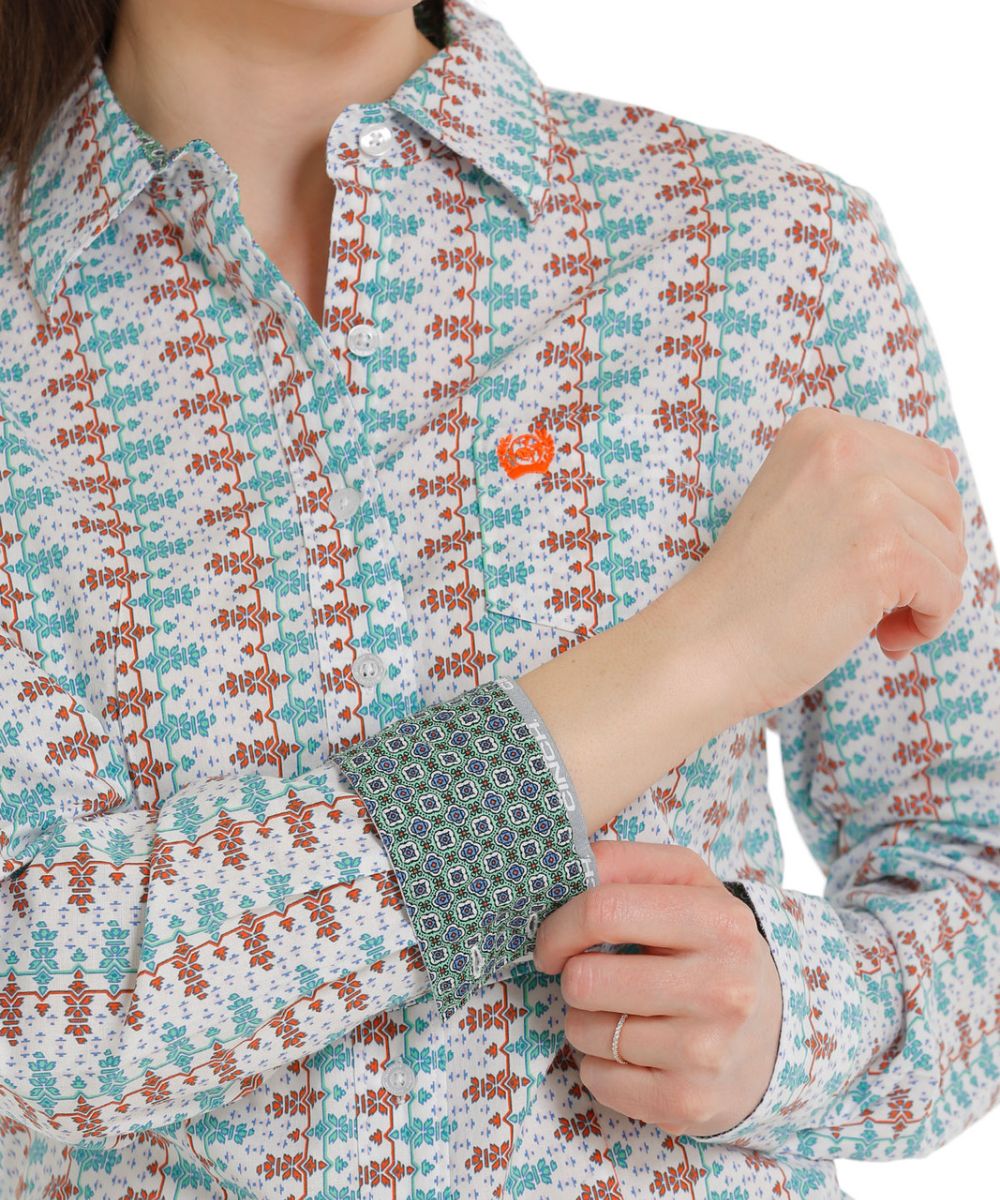 Cinch Women's Western Button Down Shirt - Cowpokes Work & Western