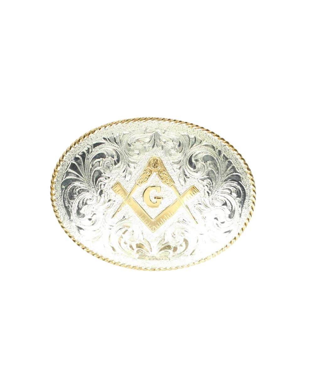 M&F Western Men's Crumrine Masonic Buckle - Cowpokes Work & Western