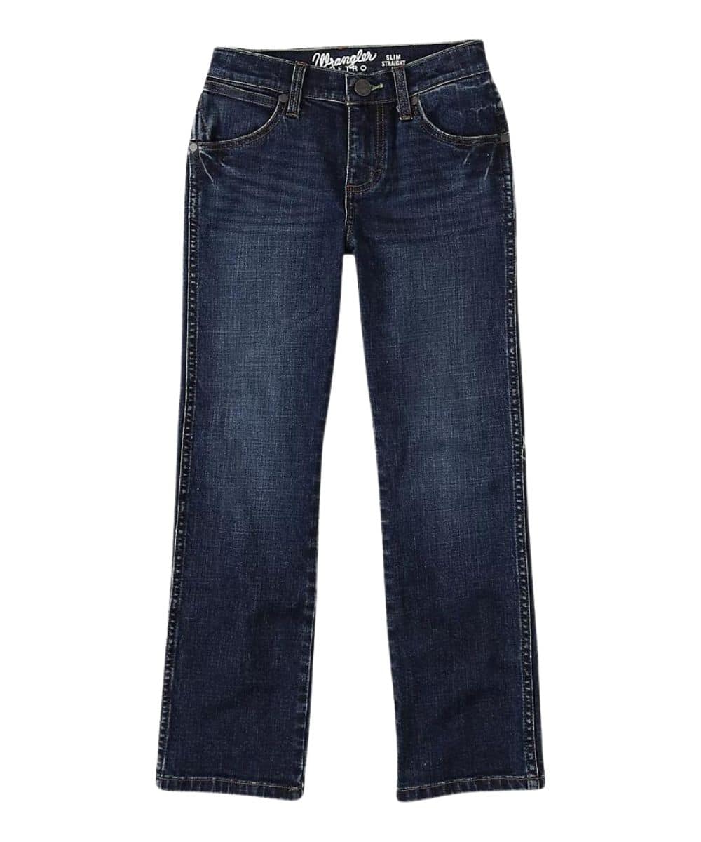 Wrangler Boys' Retro Slim Straight Jean - Cowpokes Work & Western