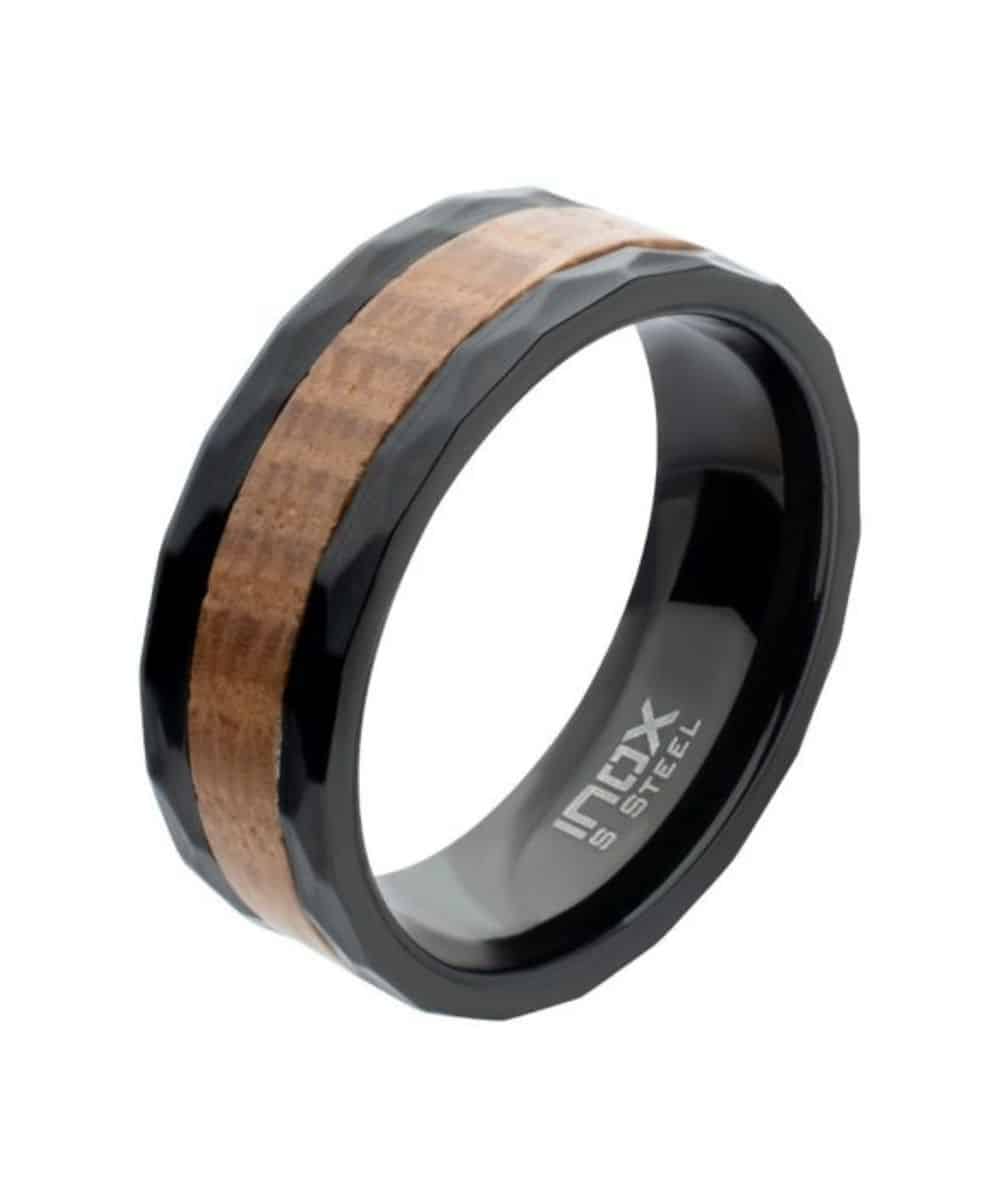 Inox Men's Whiskey Barrel Ring - Cowpokes Work & Western