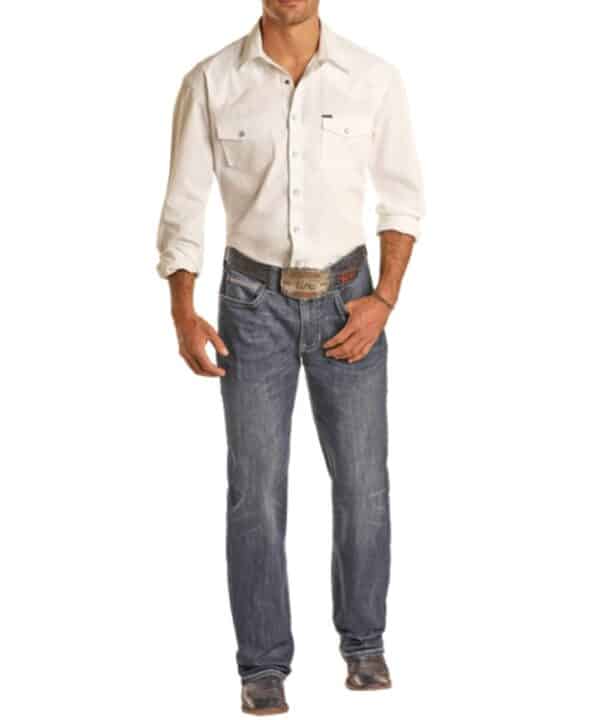 Rock & Roll Cowboy Men's Double Barrel Straight Jean - Cowpokes Work ...