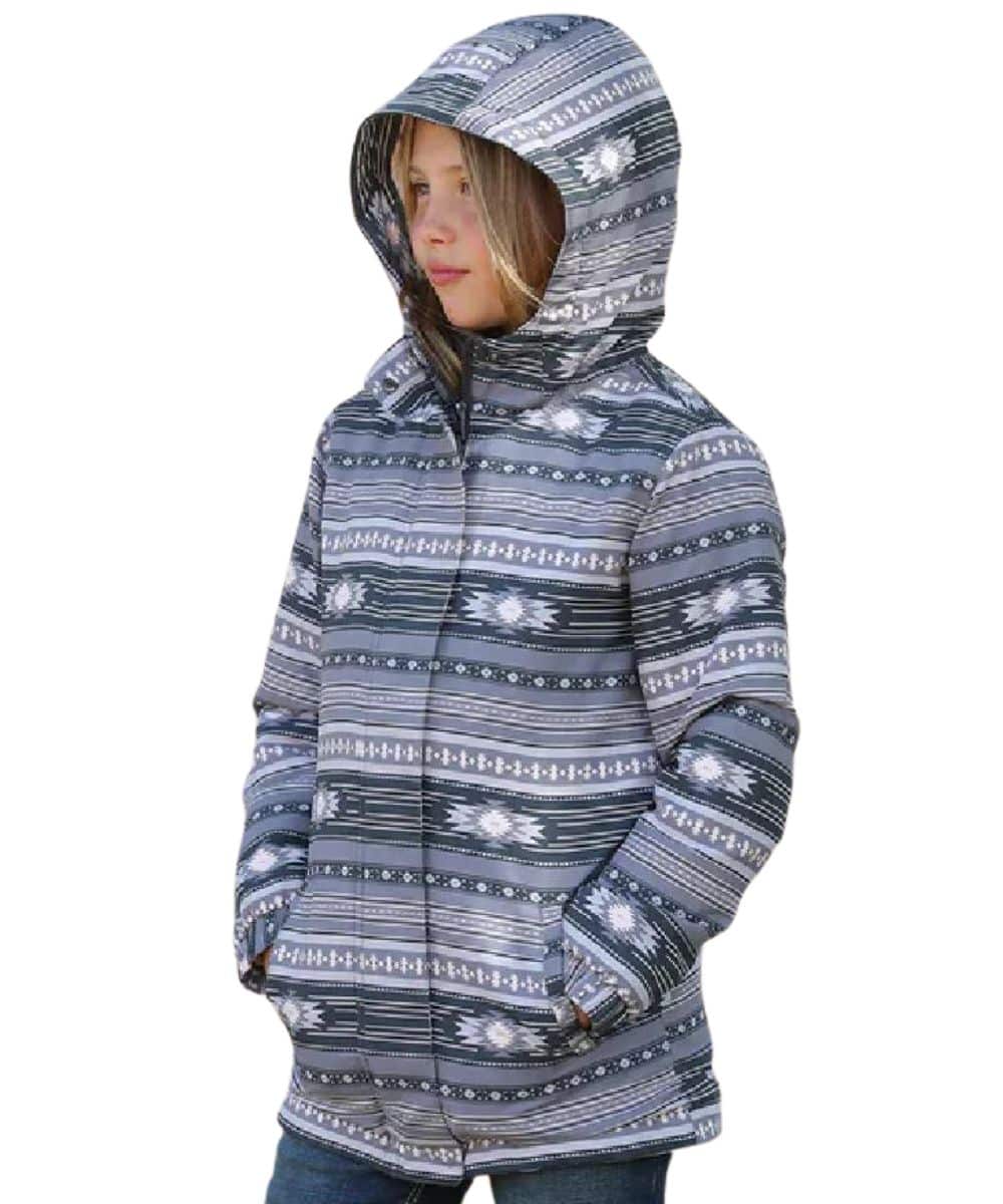 Cruel Girl Girls' Aztec Hooded Coat - Cowpokes Work & Western