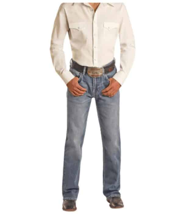 Rock & Roll Cowboy Men's Double Barrel Straight Jean - Cowpokes Work ...
