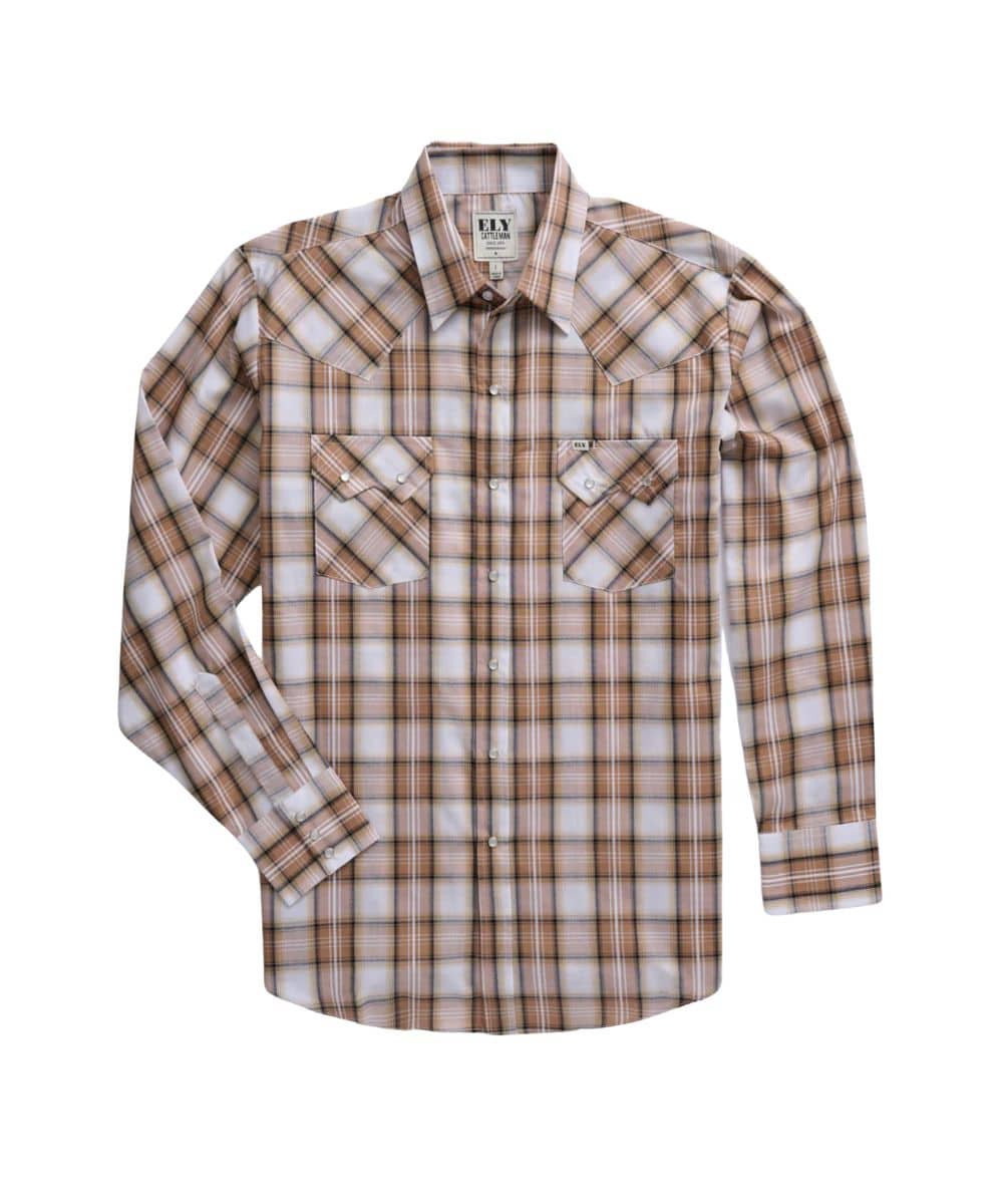 Ely Cattleman Men's Plaid Snap Shirt - Cowpokes Work & Western