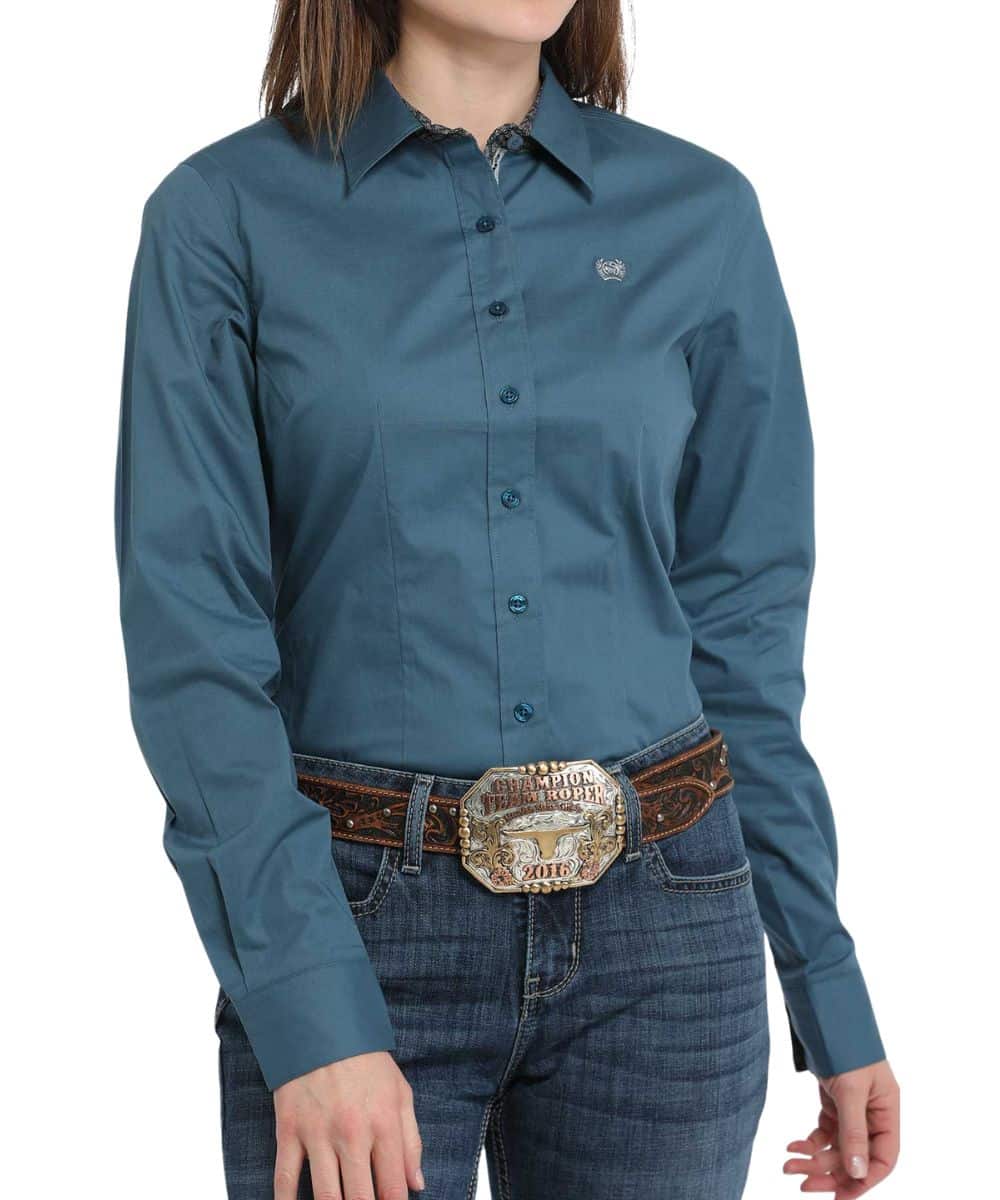 Cinch Women's Western Button Down Shirt - Cowpokes Work & Western