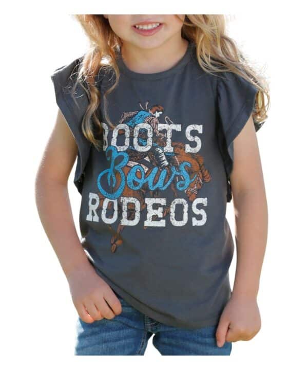 Cruel Girl Girls' Ruffle Tee - Cowpokes Work & Western