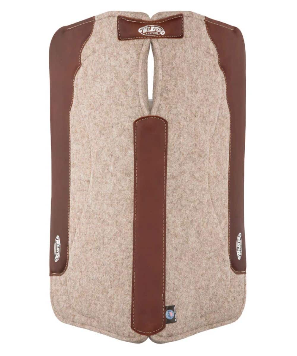 Weaver Equine Gel Contoured Wool Saddle Pad - Cowpokes Work & Western